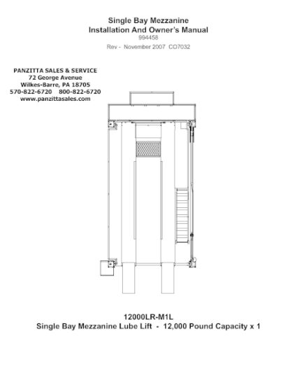 Forward Lift Parts and Breakdowns – Panzitta Sales & Service
