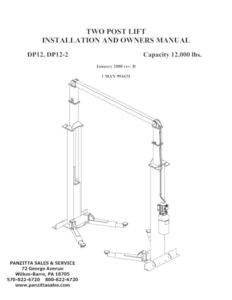 Forward Lift Parts and Breakdowns – Panzitta Sales & Service