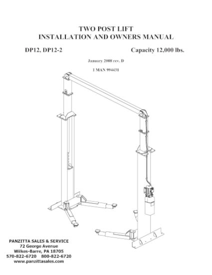 Forward Lift Parts and Breakdowns – Panzitta Sales & Service