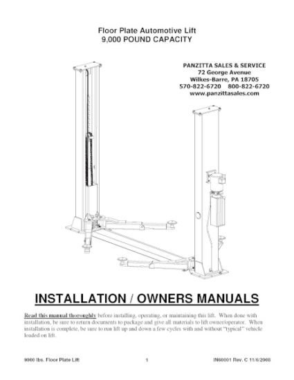 Forward Lift Parts and Breakdowns – Panzitta Sales & Service