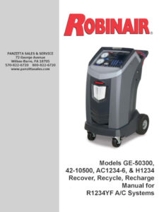Robinair A/C Machine Parts and Breakdowns – Panzitta Sales & Service