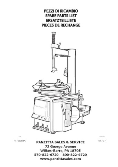 Corghi 120 Parts – Panzitta Sales & Service